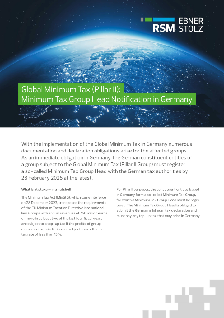 Global Minimum Tax (Pillar II): Minimum Tax Group Head Notification in ... Global Minimum Tax (Pillar II): Minimum Tax Group Head Notification in ...
